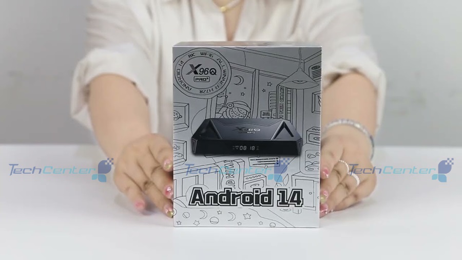 Enybox X96Q Pro Plus Ram 4/32 Android 14, CPU Allwinner H728, LAN 1000M, Dual Wifi 6